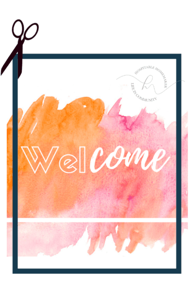 Welcome Sign Printable for Boosting Welcome in Your Home