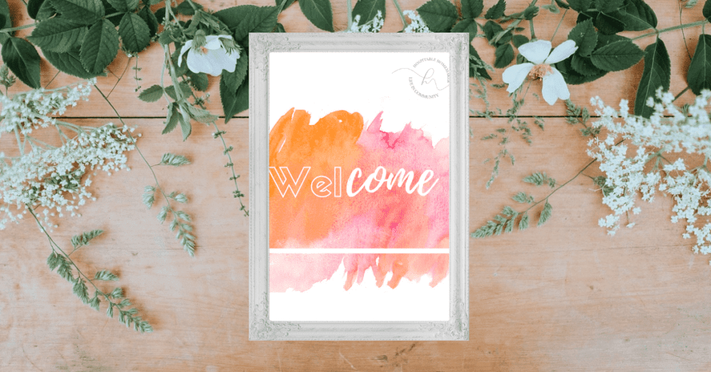 Welcome Sign Printable for Boosting Welcome in Your Home